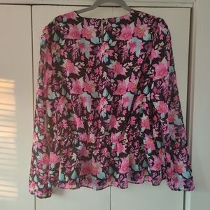 Bar III | Tops | Bar Iii Floral Blouse In Size Xl New With Tags | Poshmark